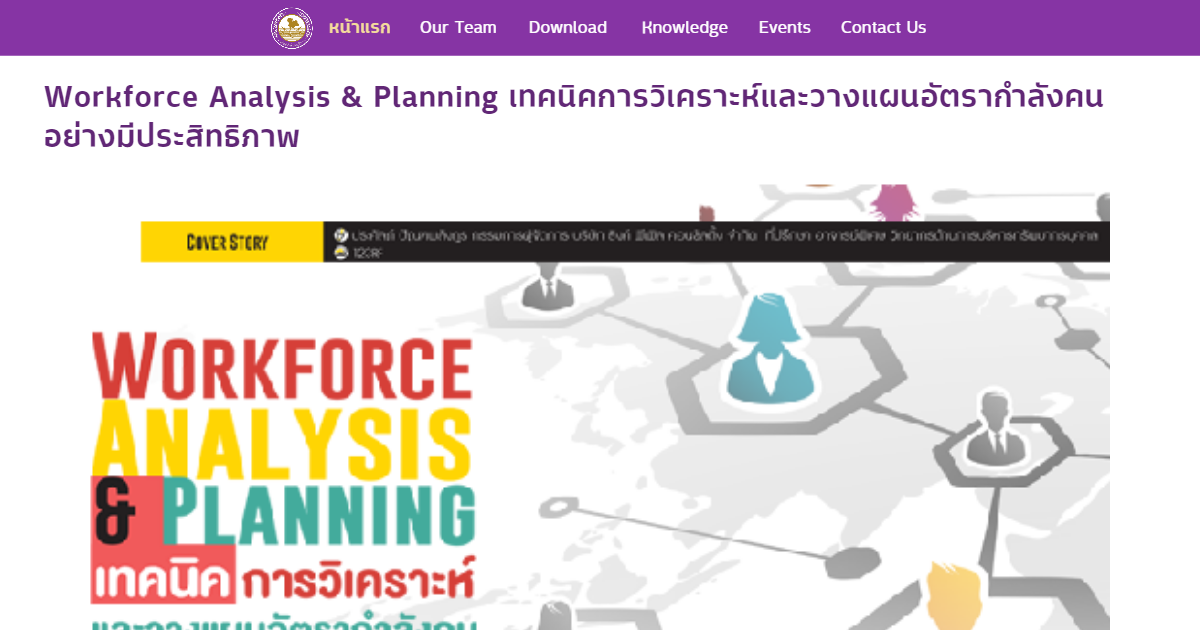 Workforce Analysis & Planning เทคนิคการวิเคราะห์และวางแผนอัตรากำลังคน ...